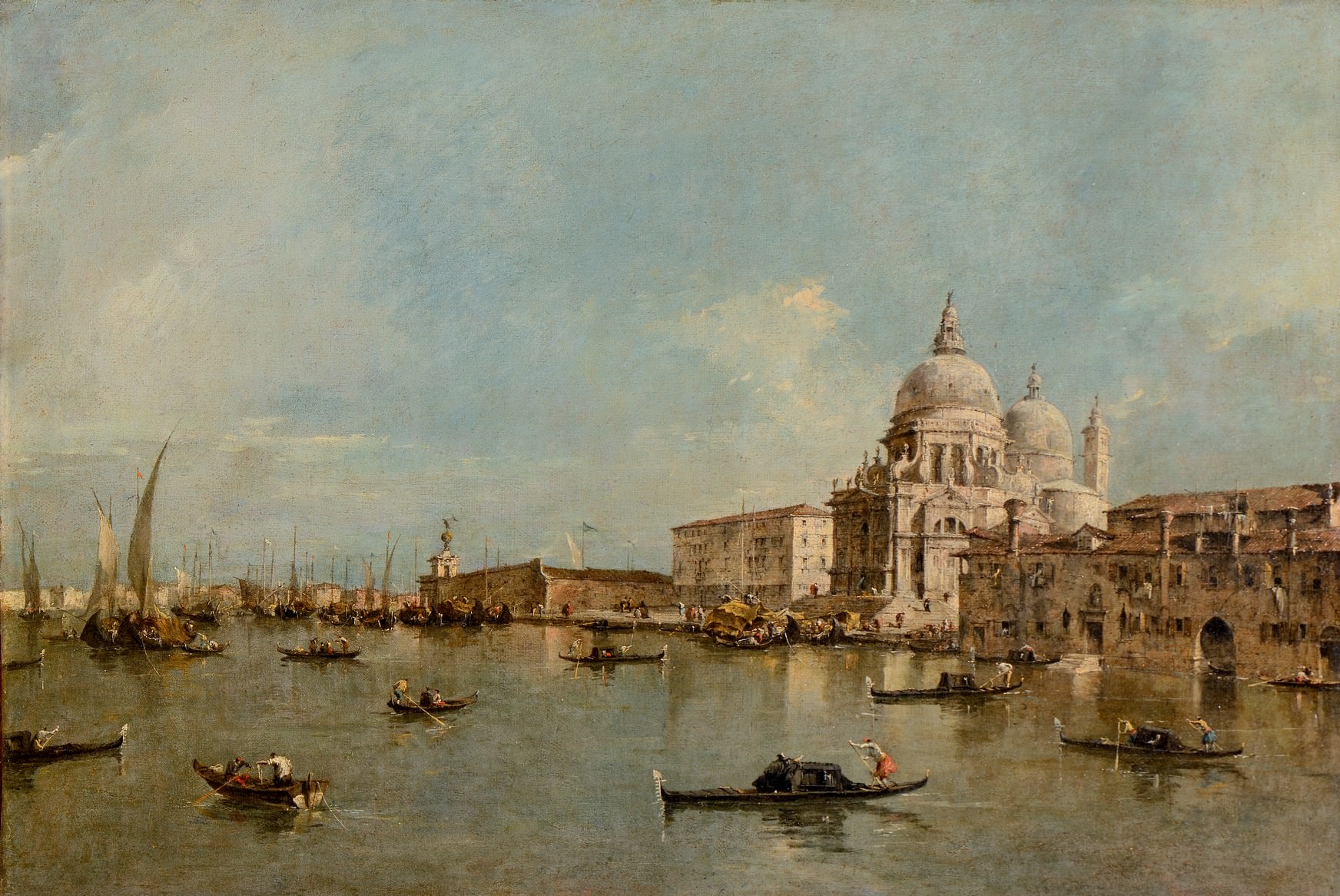 L’église Santa Maria della Salute à Venise, de Francesco Guardi